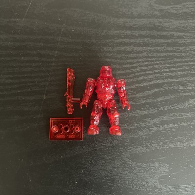 Halo Mega Bloks Spartan Scout Active Camo Translucent Red Series 9 ...