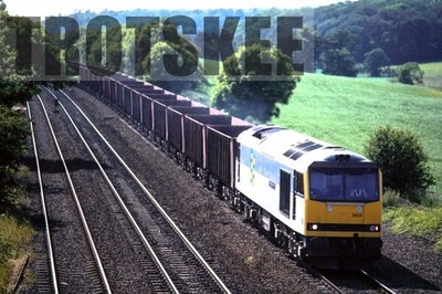 35mm Slide BR British Rail Diesel Loco Class 60 60003 New Barnetby 1995 ...