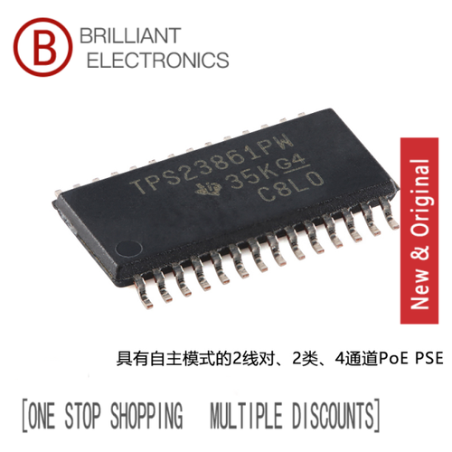 (5pcs)TPS23861PWR TSSOP-28 IEEE 802.3at Four-Port Ethernet Controller Chip | eBay