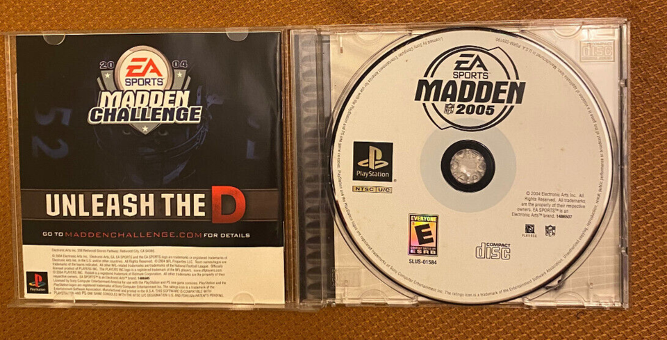 Madden NFL 2005 (Sony PlayStation 1, 2004) CIB, Tested, Great Condition ...