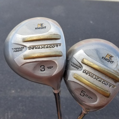 Knight Devastator Titanium 3 & 5 Fairway Woods Set Intermediate Flex ...