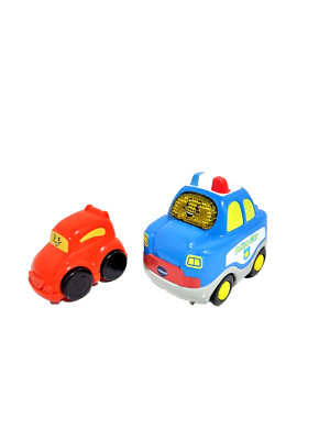 Vtech Go Go Smart Wheels Race Car & Police Chase Car Lot of 2 Toy Cars ...
