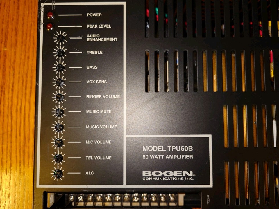 Bogen Communications TPU60B 60W Wall-Mount Paging Amplifier | eBay