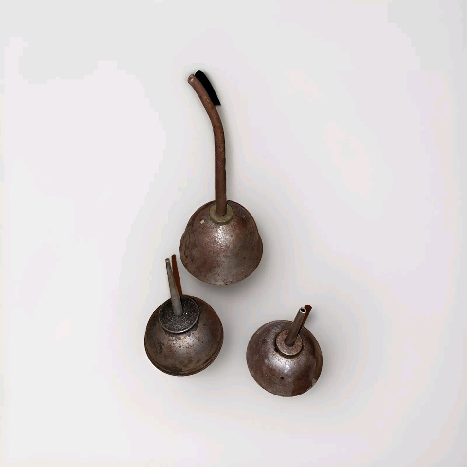 Pittsburgh Inscribed Vtg Oil Cans! 3 Metal Thumbpress | eBay