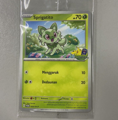 Special Pokemon TCG Indonesia First Class Promo Sprigatito 053/SV-P ...