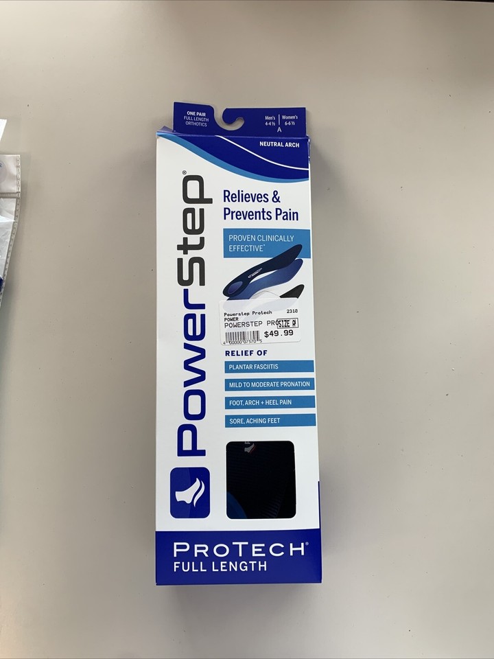 Powerstep Protech Full Length Arch Support Orthotic Insoles | eBay