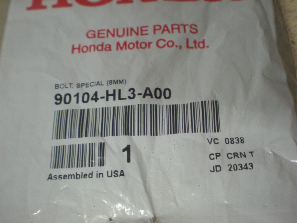 NOS OEM Honda Special Bolt 2014-23 SXS700 90104-HL3-A00 | eBay