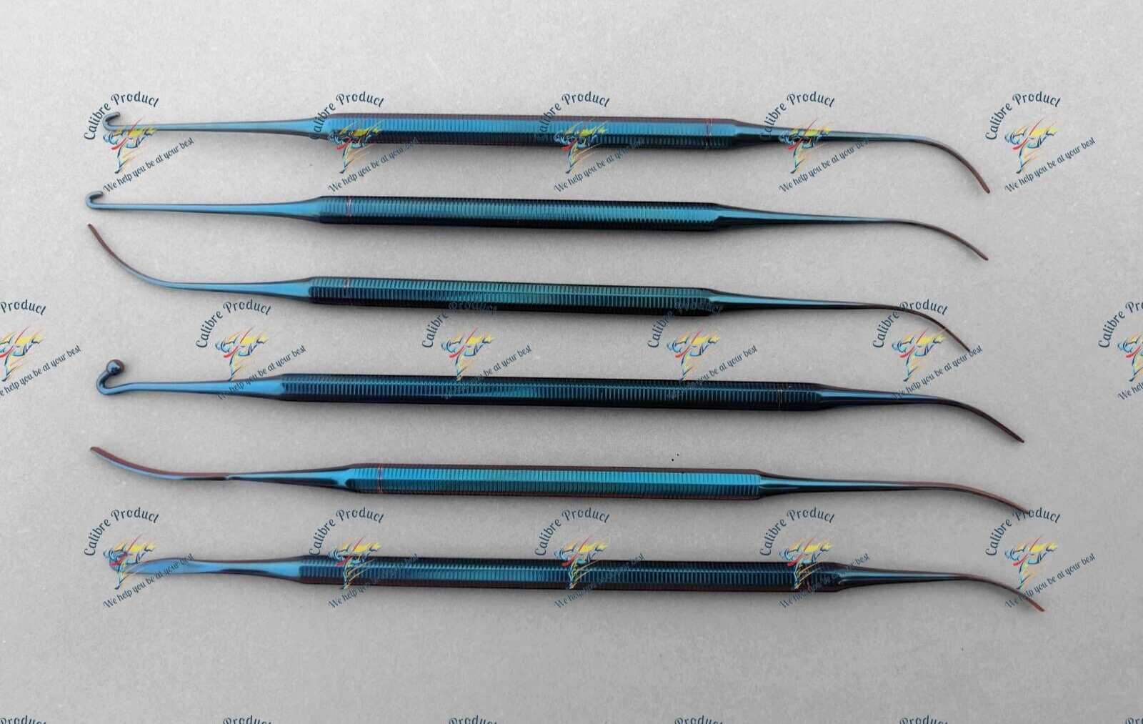 Blue Varady Phlebectomy Extractors & Skin Hook Plastic Surgery Set of 6 ...