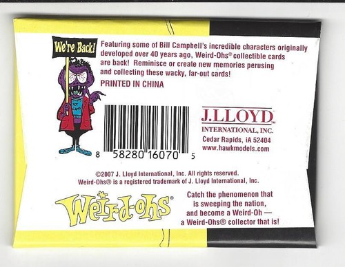 WEIRD-OHS CARD PACKS 1 OF EACH REISSED SERIES WEIRD-OHS & BASEBALL-RAT ...