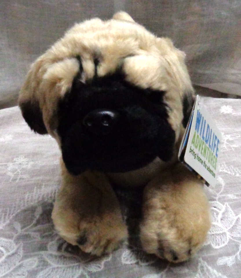 WILDLIFE ADVENTURES Bring Home the Adventure 7PLSH281 Plush Toy PUG 12 ...
