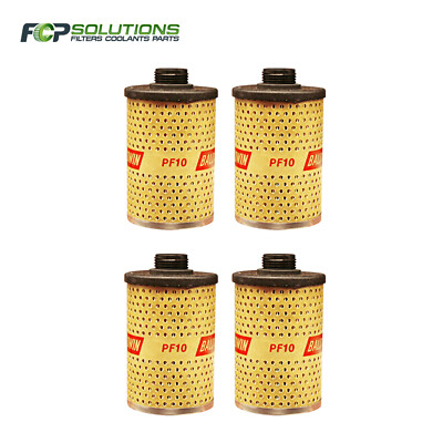 4 X Baldwin PF10 Fuel Filter - Xref with FF246, P550634, PF10N, HA7S ...