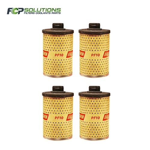 4 X Baldwin PF10 Fuel Filter - Xref with FF246, P550634, PF10N, HA7S ...
