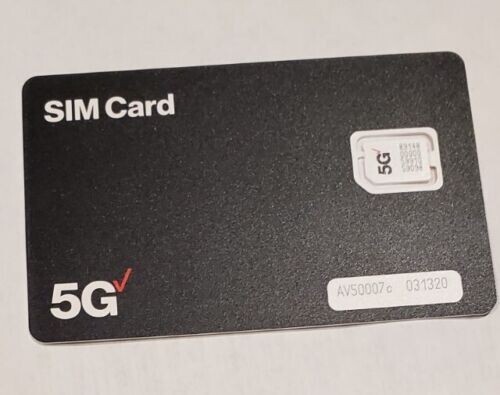 LOT 100 New 5g Verizon Nano Sim wholesale prepaid postpaid 4G LTE 5G ...