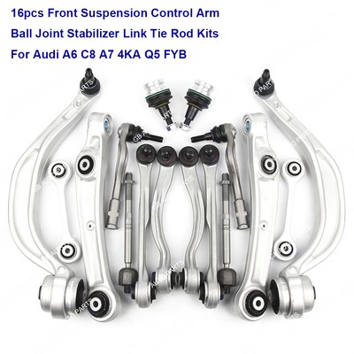 16pcs Front Suspension Control Arm Ball Joint Kits For Audi A6 C8 A7 ...