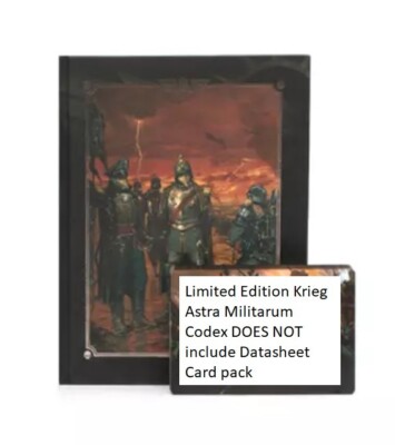 Astra Militarum Codex Death Korps Krieg Limited Edition NO Datasheet ...