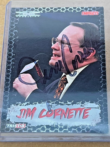 JIM CORNETTE AUTOGRAPH WRESTLING CARD | eBay