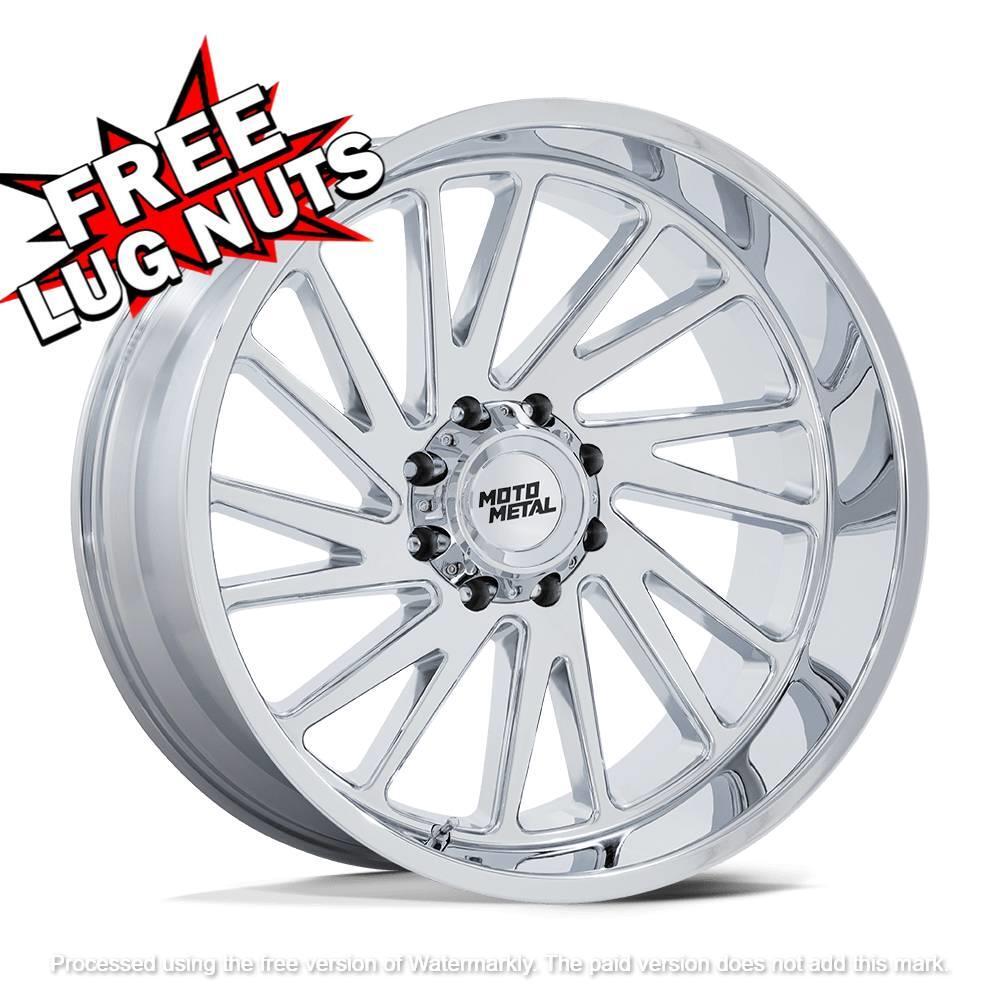24 inch 24x12 Moto Metal MO811 COMBAT CHROME wheels rims 8x170 -44 | eBay