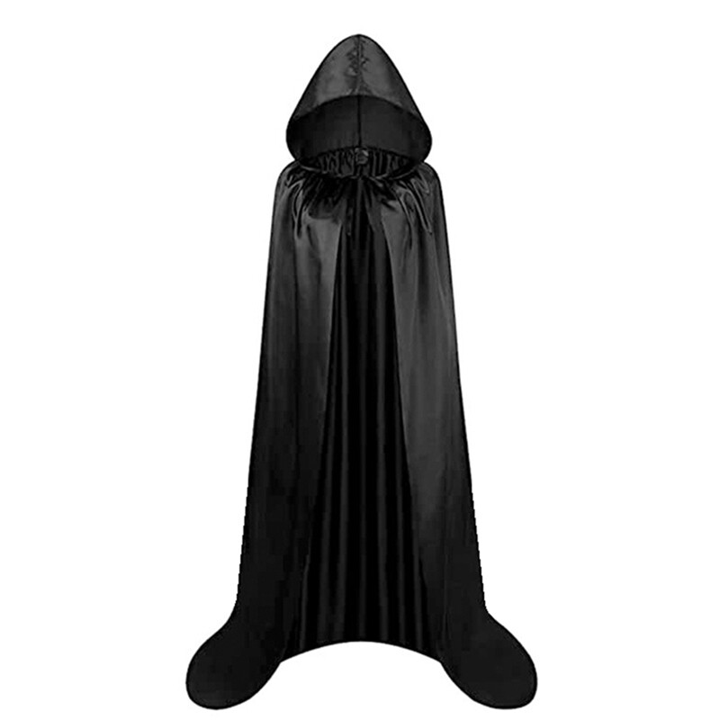 59 Inches Halloween Costume Death Cloak Black Death Cloak Devil Cloak ...