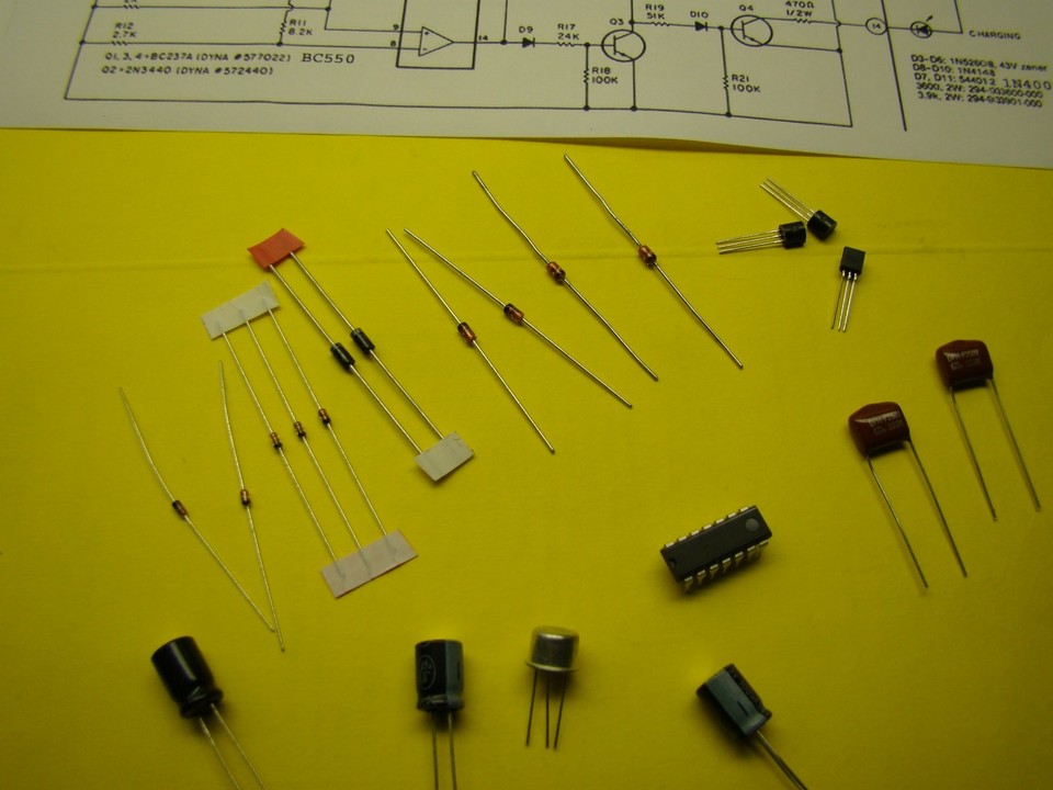 DYNACO C-100 PC-49 REPAIR KIT WITH SEMICONDUCTORS CAPACITORS AND ...