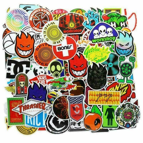 100Pcs Stickers Bomb Vinyl Roll Car Skate Skateboard Laptop Luggage ...