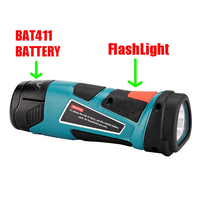 Portable LED Work Light Flashlight For Bosch 12V Max Li-Ion Battery ...