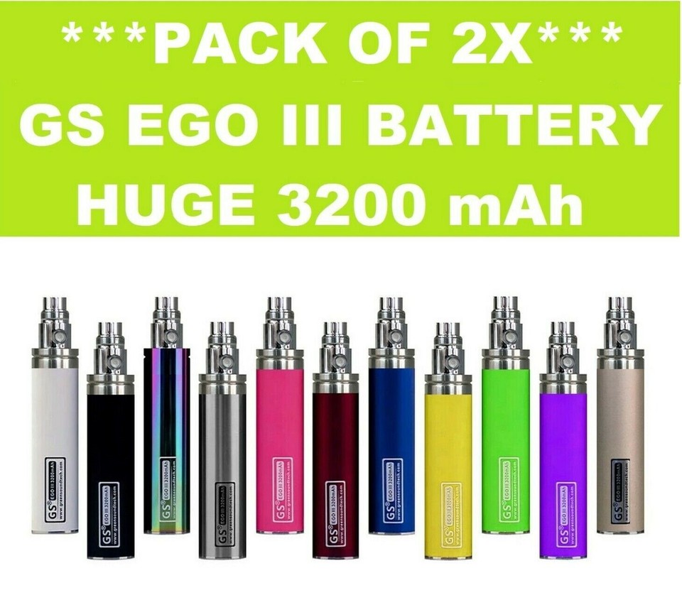 Original GS EGO 3 III 3200mAh Battery In 9 Colors With Scratch Code ...