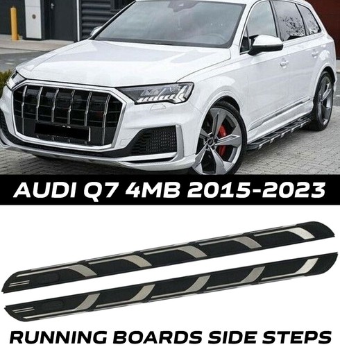 FOR AUDI Q7 2015-2023 4M 4MB ALUMINIUM RUNNING BOARDS SIDE STEPS OEM ...