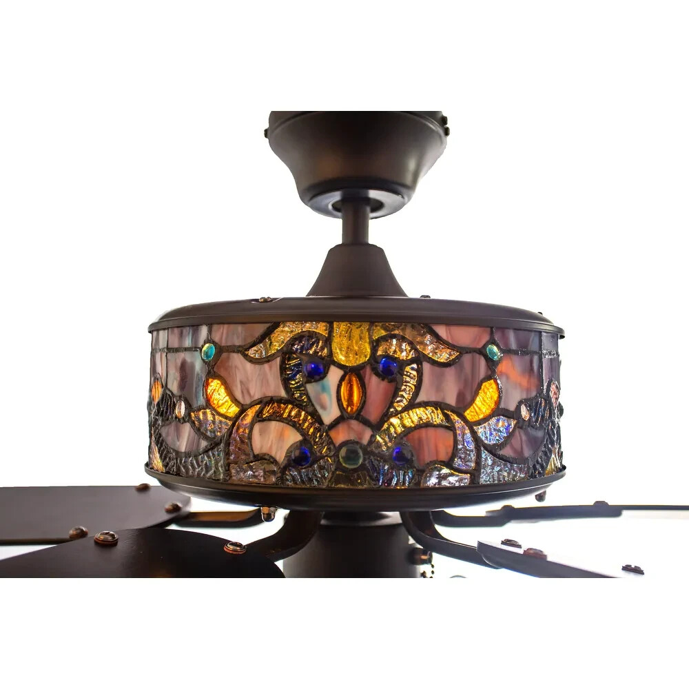 Tiffany Ceiling Fan Light Fixtures