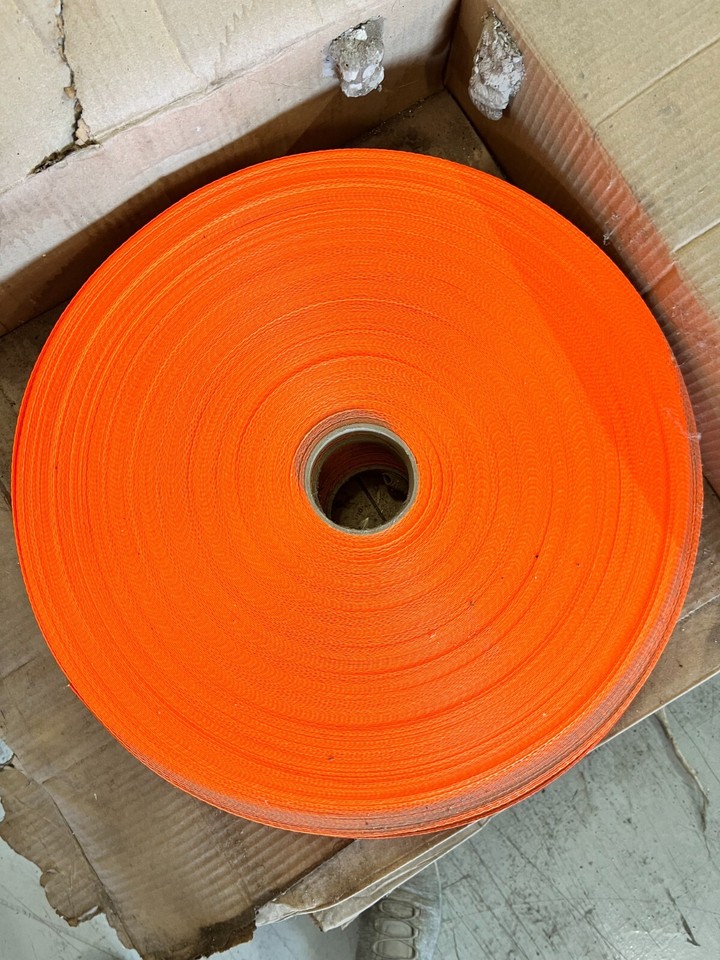 4 ROLLS (2400 ft) TexSteel 1-1/4" Cord Straps 105 AAR-83 B/S 3400 LBF ...