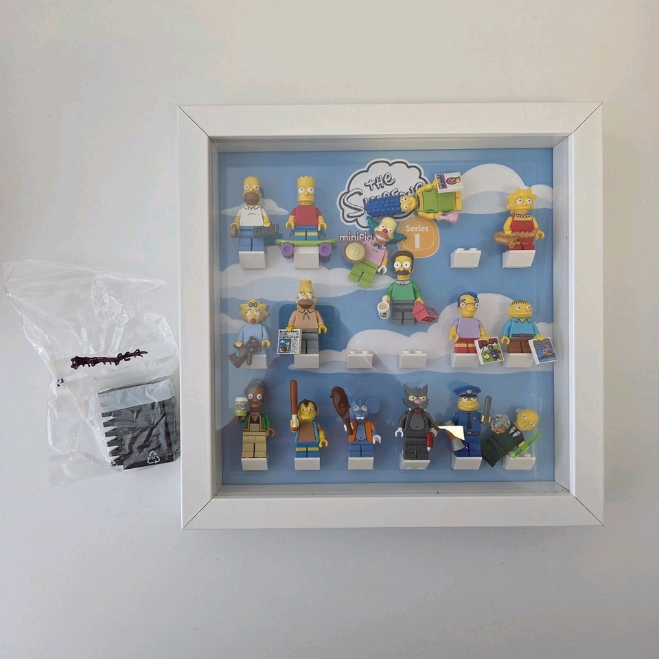 Lego Minifigures Simpsons Series 1 Full Complete Set In Display Frame ...