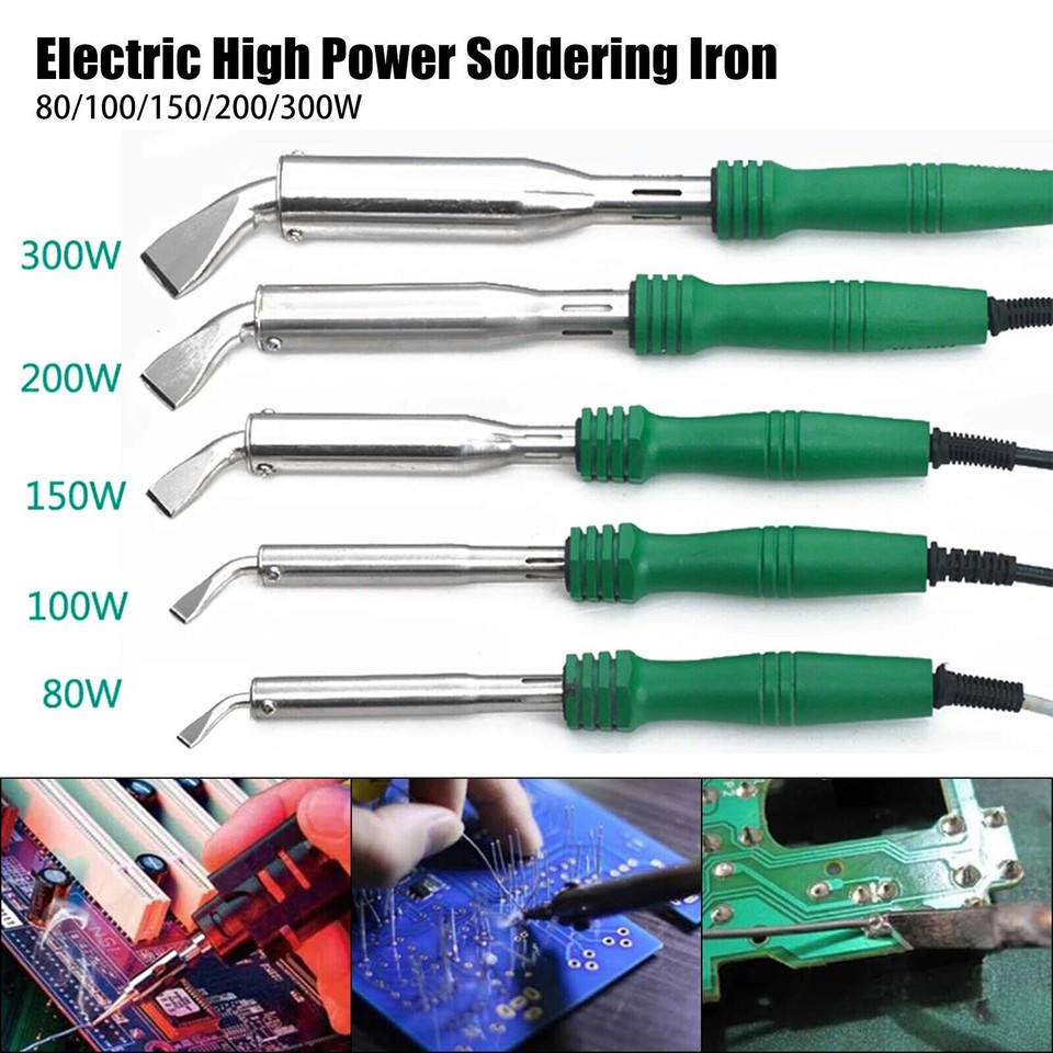 Chisel Tip Copper Soldering Soldering Iron 100/150/200/300W Electric ...