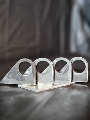 4PK Steel trailer ramp tabs weld-on sliding trailer ramp brackets 3/8 ...