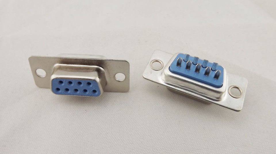 10x D-SUB DB9 9 Pin Female Jack PCB RS232 Serial Solder Connector ...
