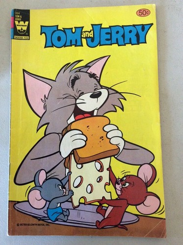 Tom and Jerry No. 334 Whitman Metro-Goldwin-Mayer Cartoon Character ...