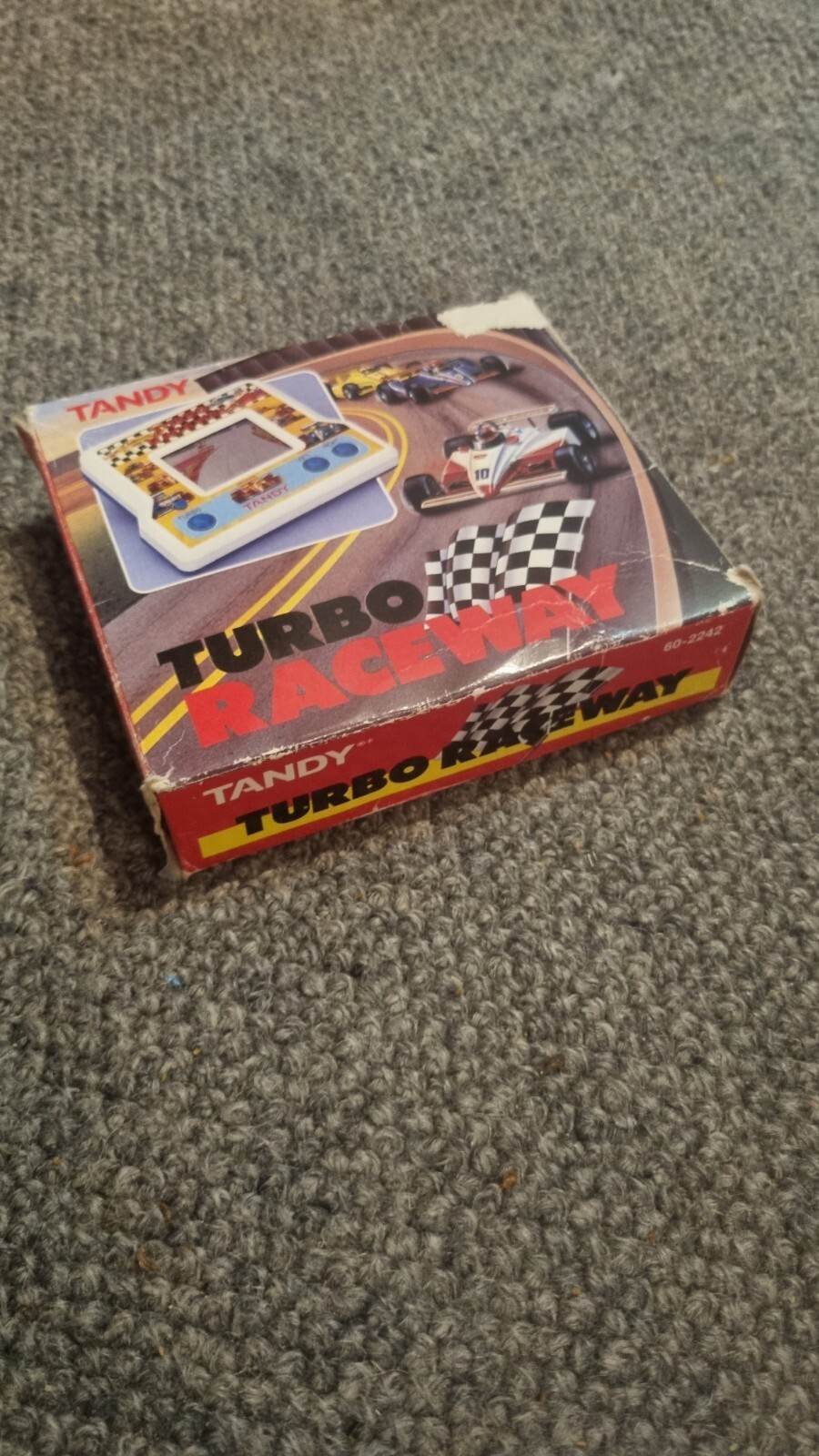Original packaging, boxed Retro 90s TANDY Turbo Raceway Electronic Game ...