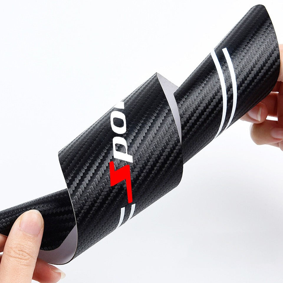 4PCS Car Trunk Sports Anti-Scratch Sticker Car Door Sill Protector ...