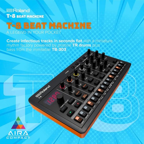 ROLAND T-8 Aira Compact Beat Machine Portable Drum Machine Bass Synth ...
