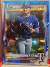 Bayron Lora 2021 Bowman Chrome Sapphire Prospects #BCP-139 Texas ...