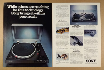 1977 Sony PS X7 X6 X5 Turntables vintage print Ad | eBay