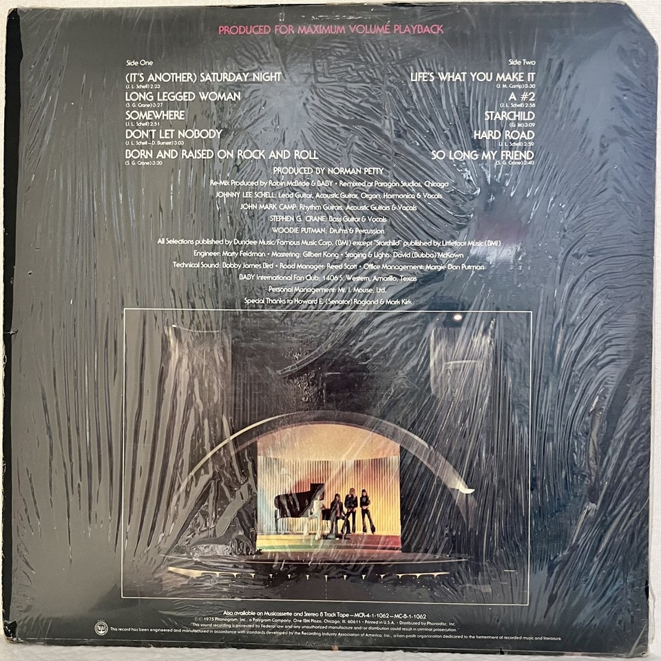 Baby - Baby - 1975 Mercury - Southern Rock - Still In Shrink - Johnny ...