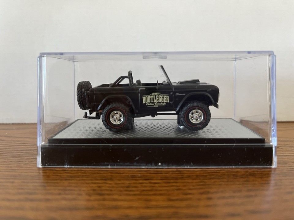 M2 Machines 1966 Ford Bronco Black Bootlegger In Display Case | eBay