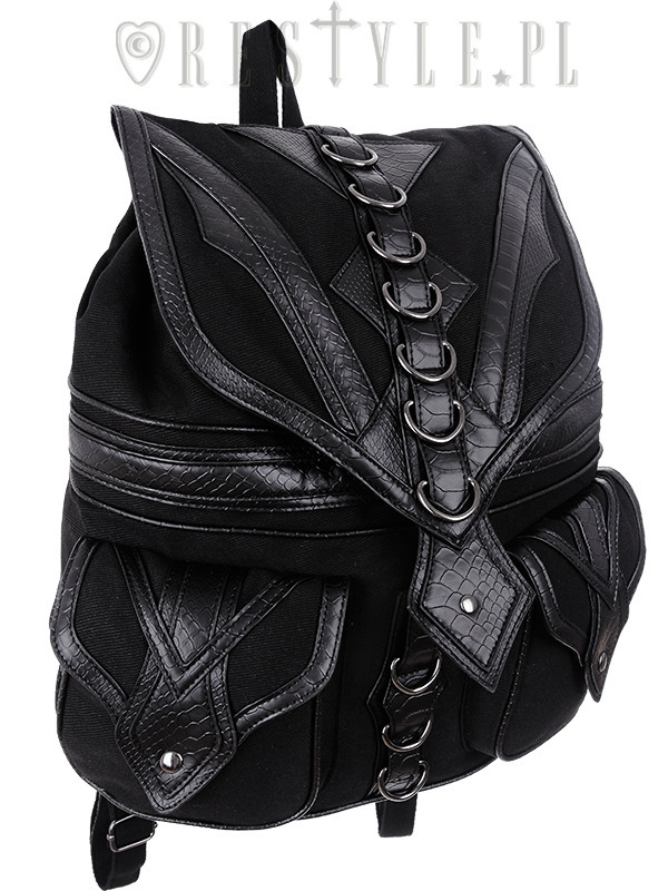 Restyle Dragon Goth Punk Rocker Emo 90s D-rings Womens Backpack Handbag ...