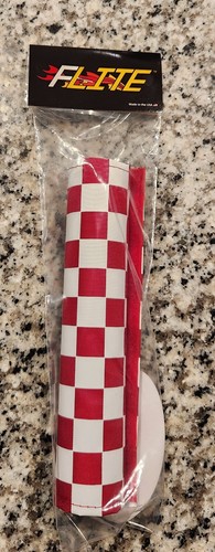 Textured Nylon RED & WHITE Checkerboard BMX HANDLEBAR Pad | eBay