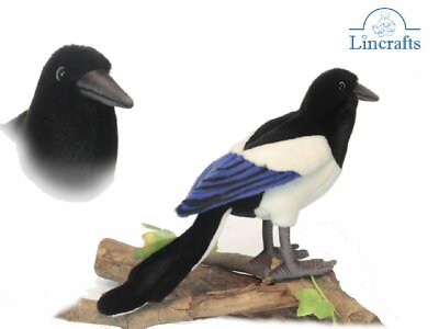 Pica Magpie 5033 Plush Soft Toy by Hansa Creation Sold by Lincrafts UK ...