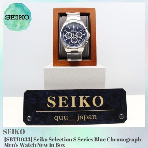 SEIKO SBTR033 Seiko Selection S Series Blue Chronograph Men's Watch New ...