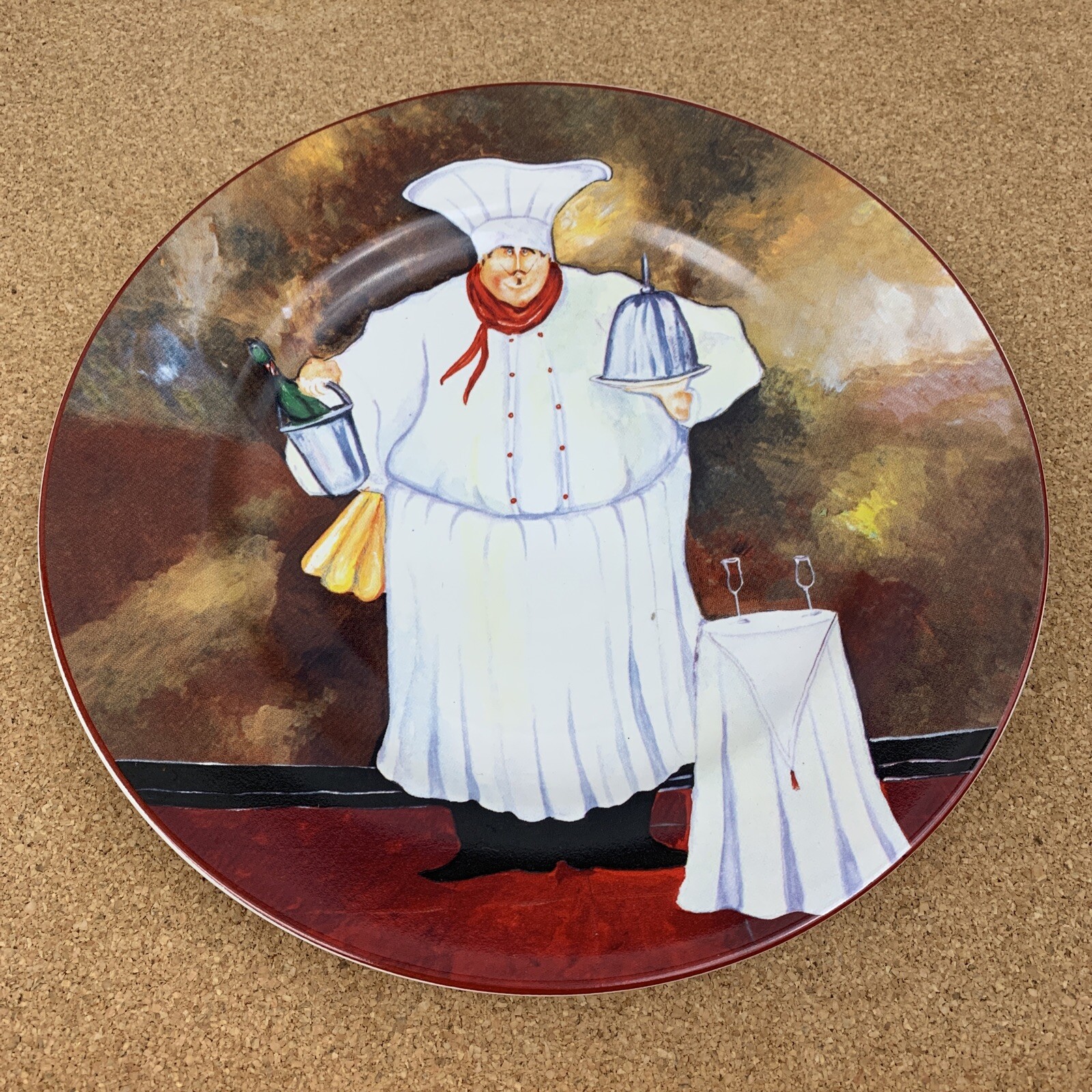 Set Of 2 Sakura Al Dente Jennifer Garant Chef Salad Dessert Plates ...