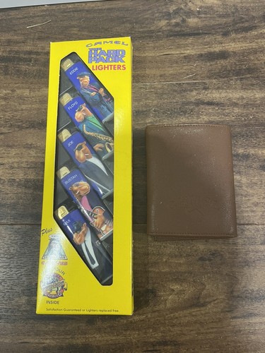 Vintage Camel Cigarettes Merch Lot Leather Wallet & Set Of 5 New ...