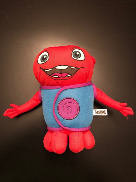 RARE 13" Dreamworks HOME RED SMILING OH Boov Movie Plush Animal | eBay