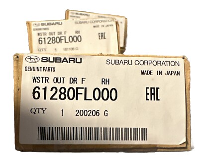 NEW OEM 17-19 SUBARU Crosstrek Exterior Trim-Belt W'strip Front Right ...