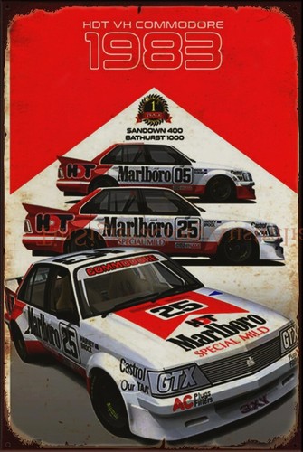 HDT VH COMMODORE Vintage Retro Rustic Shed Garage Plaques Man Cave ...